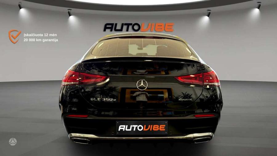 Black Mercedes-Benz GLE 350 2022 in Vilnius, with an engine capacity of 2.00 L and mileage of 163 thousand km for 49989 €, photo 7 on AUTOMOTO.COM.LV