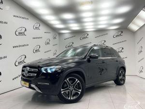 Black Mercedes-Benz GLE 350 2022 in Vilnius, with an engine capacity of 1.95 L and mileage of 152 thousand km for 42840 €, photo  on AUTOMOTO.COM.LV
