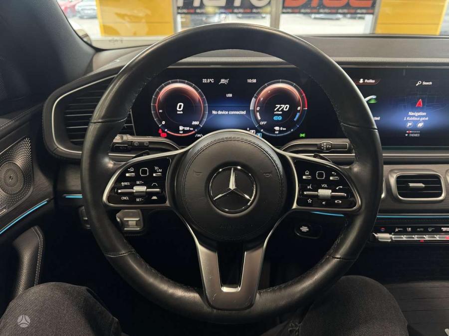 Черный Мерседес ГЛE 350 2022 в Вильнюс, объемом двигателя 2.00 л и пробегом 172 тыс. км за 41444 €, фото 9 на AUTOMOTO.COM.LV