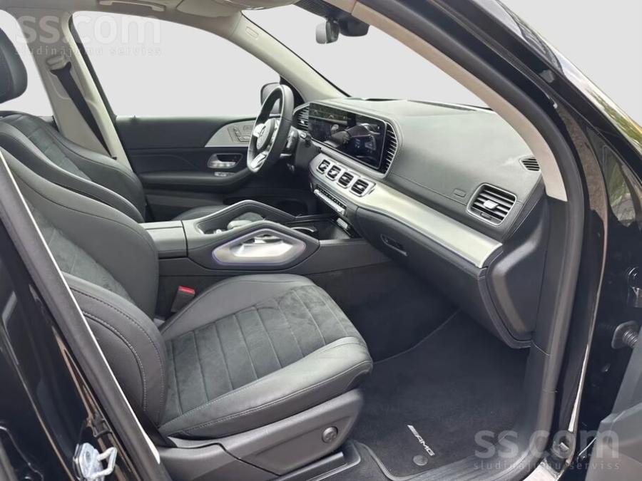 Black Mercedes-Benz GLE 350 2023 in Riga, with an engine capacity of 2.00 L and mileage of 24 thousand km for 67950 €, photo 7 on AUTOMOTO.COM.LV