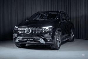 Black Mercedes-Benz GLE 350 2024 in Vilnius, with an engine capacity of 1.99 L and mileage of 26 thousand km for 51800 €, photo  on AUTOMOTO.COM.LV