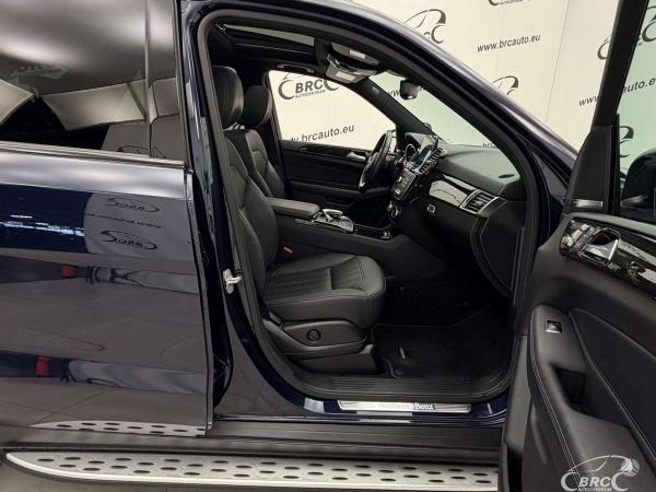 Blue Mercedes-Benz GLE 350 2016 in Vilnius, with an engine capacity of 2.99 L and mileage of 115 thousand km for 25500 €, photo 5 on AUTOMOTO.COM.LV