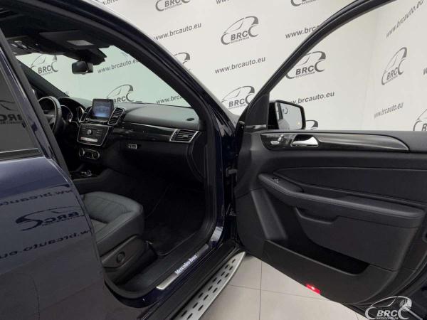 Blue Mercedes-Benz GLE 350 2016 in Vilnius, with an engine capacity of 2.99 L and mileage of 115 thousand km for 25500 €, photo 9 on AUTOMOTO.COM.LV