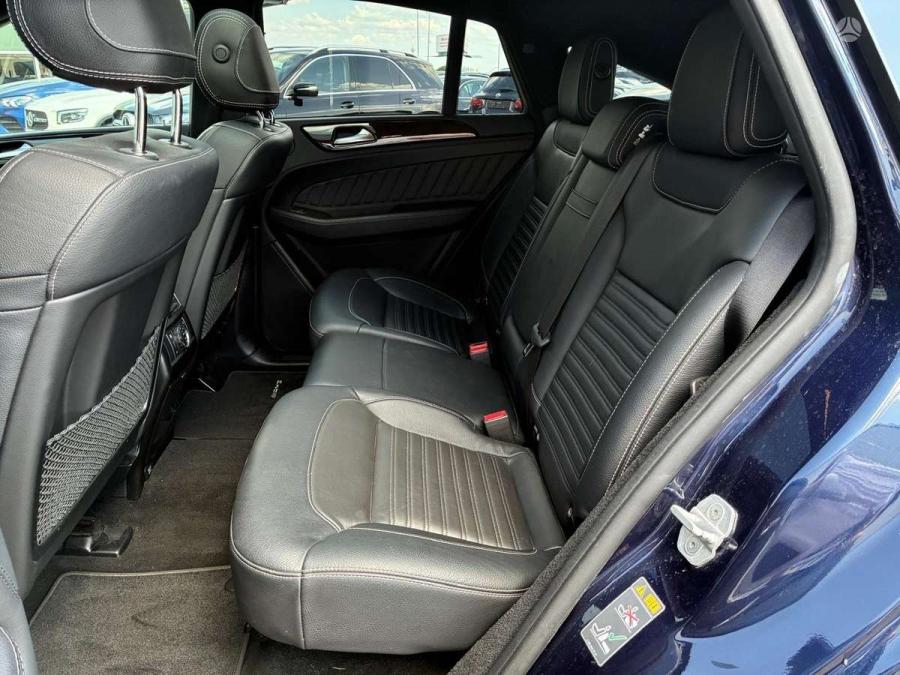 Blue Mercedes-Benz GLE 350 2017 in Vilnius, with an engine capacity of 2.99 L and mileage of 81 thousand km for 34900 €, photo 17 on AUTOMOTO.COM.LV