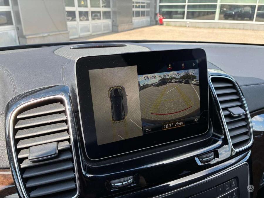 Blue Mercedes-Benz GLE 350 2017 in Vilnius, with an engine capacity of 2.99 L and mileage of 81 thousand km for 34900 €, photo 21 on AUTOMOTO.COM.LV
