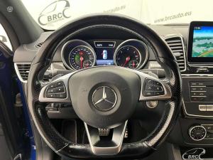 Blue Mercedes-Benz GLE 350 2017 in Vilnius, with an engine capacity of 2.99 L and mileage of 301 thousand km for 26900 €, photo 18 on AUTOMOTO.COM.LV