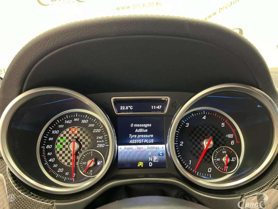 Blue Mercedes-Benz GLE 350 2017 in Vilnius, with an engine capacity of 2.99 L and mileage of 301 thousand km for 26900 €, photo 26 on AUTOMOTO.COM.LV