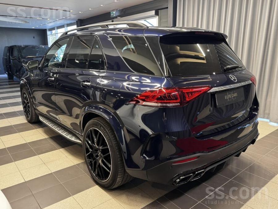 Blue Mercedes-Benz GLE 350 2021 in Riga, with an engine capacity of 2.00 L and mileage of 122 thousand km for 53990 €, photo 6 on AUTOMOTO.COM.LV