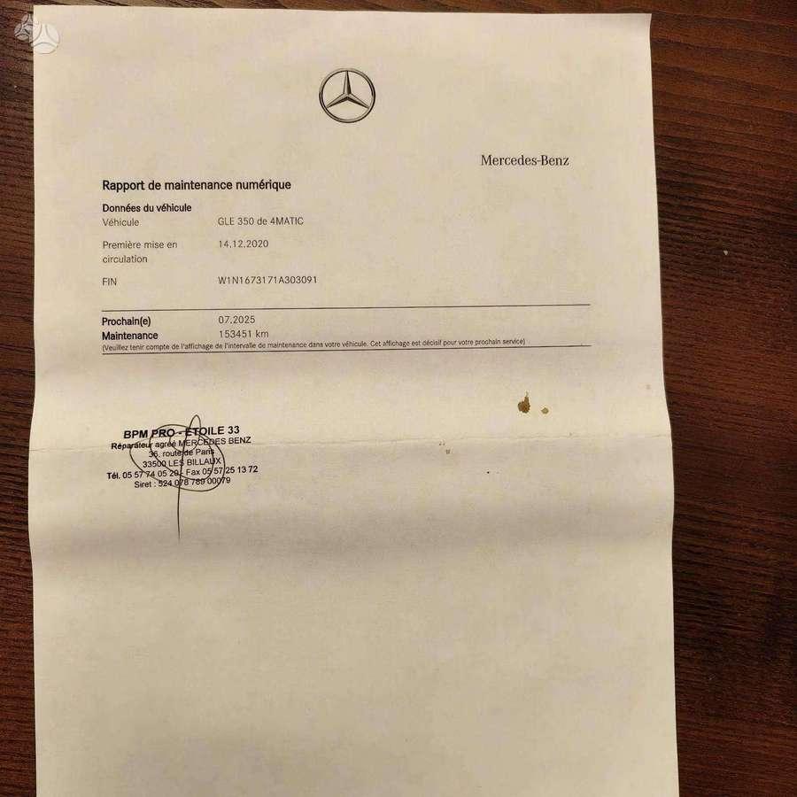 Синий Мерседес ГЛE 350 2021 в Вильнюс, объемом двигателя 0.00 л и пробегом 178 тыс. км за 53300 €, фото 39 на AUTOMOTO.COM.LV