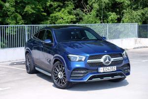 Blue Mercedes-Benz GLE 350 2021 in Vilnius, with an engine capacity of 1.95 L and mileage of 122 thousand km for 51000 €, photo 4 on AUTOMOTO.COM.LV
