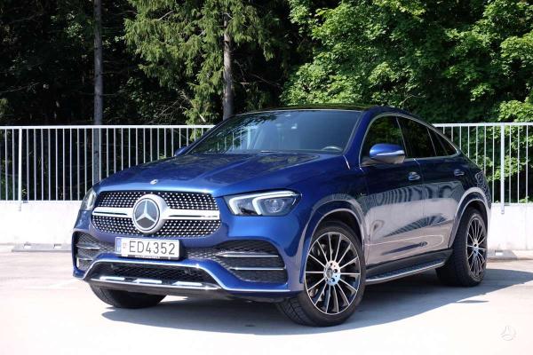 Blue Mercedes-Benz GLE 350 2021 in Vilnius, with an engine capacity of 1.95 L and mileage of 122 thousand km for 51000 €, photo 6 on AUTOMOTO.COM.LV