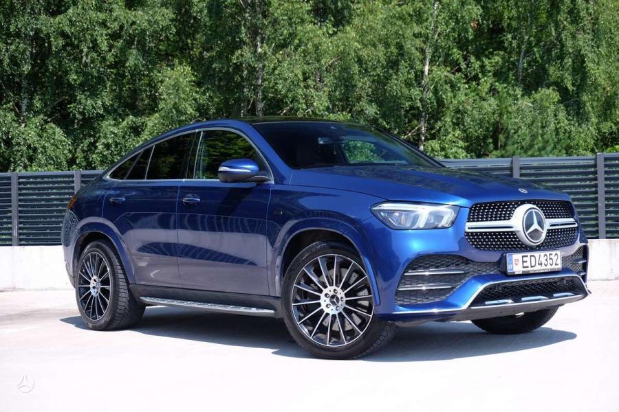 Blue Mercedes-Benz GLE 350 2021 in Vilnius, with an engine capacity of 1.95 L and mileage of 122 thousand km for 51000 €, photo 12 on AUTOMOTO.COM.LV