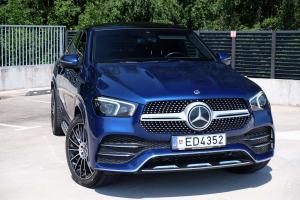 Blue Mercedes-Benz GLE 350 2021 in Vilnius, with an engine capacity of 1.95 L and mileage of 122 thousand km for 51000 €, photo 14 on AUTOMOTO.COM.LV