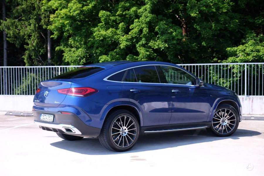 Blue Mercedes-Benz GLE 350 2021 in Vilnius, with an engine capacity of 1.95 L and mileage of 122 thousand km for 51000 €, photo 17 on AUTOMOTO.COM.LV
