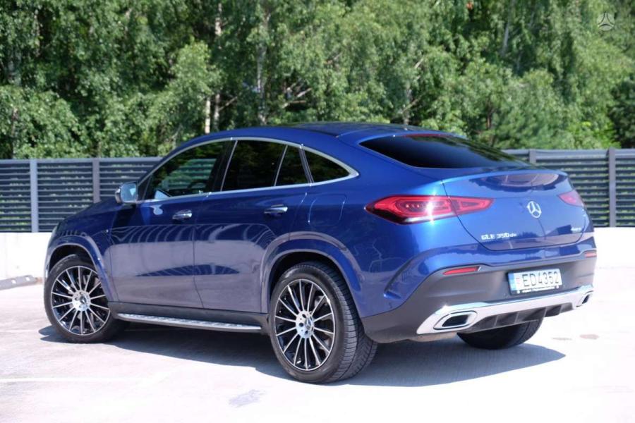 Blue Mercedes-Benz GLE 350 2021 in Vilnius, with an engine capacity of 1.95 L and mileage of 122 thousand km for 51000 €, photo 19 on AUTOMOTO.COM.LV