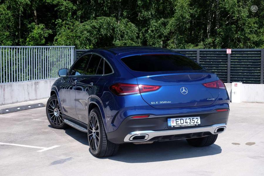 Blue Mercedes-Benz GLE 350 2021 in Vilnius, with an engine capacity of 1.95 L and mileage of 122 thousand km for 51000 €, photo 20 on AUTOMOTO.COM.LV
