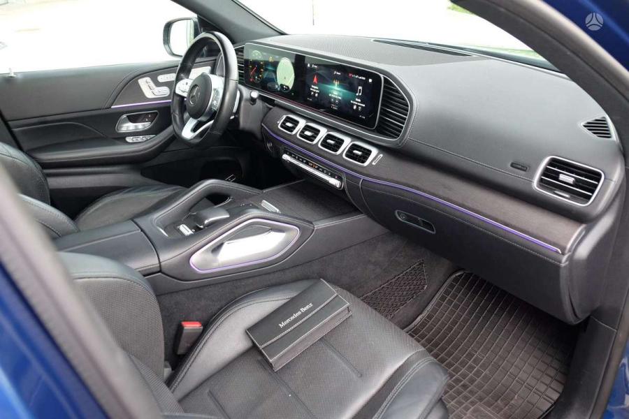 Blue Mercedes-Benz GLE 350 2021 in Vilnius, with an engine capacity of 1.95 L and mileage of 122 thousand km for 51000 €, photo 27 on AUTOMOTO.COM.LV