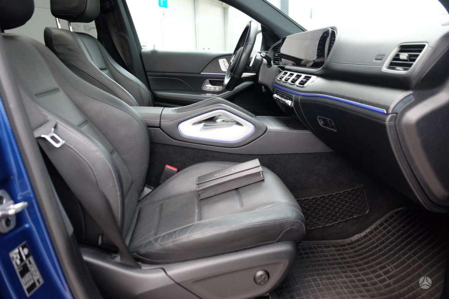 Blue Mercedes-Benz GLE 350 2021 in Vilnius, with an engine capacity of 1.95 L and mileage of 122 thousand km for 51000 €, photo 31 on AUTOMOTO.COM.LV
