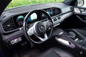 Blue Mercedes-Benz GLE 350 2021 in Vilnius, with an engine capacity of 1.95 L and mileage of 122 thousand km for 51000 €, photo 36 on AUTOMOTO.COM.LV