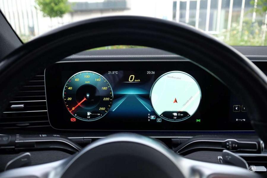 Blue Mercedes-Benz GLE 350 2021 in Vilnius, with an engine capacity of 1.95 L and mileage of 122 thousand km for 51000 €, photo 44 on AUTOMOTO.COM.LV