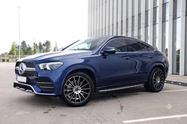 Blue Mercedes-Benz GLE 350 2021 in Vilnius, with an engine capacity of 1.95 L and mileage of 122 thousand km for 48000 €, photo 6 on AUTOMOTO.COM.LV