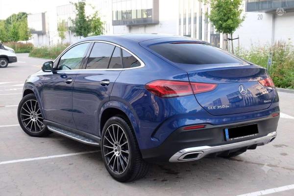 Blue Mercedes-Benz GLE 350 2021 in Vilnius, with an engine capacity of 1.95 L and mileage of 122 thousand km for 48000 €, photo 8 on AUTOMOTO.COM.LV