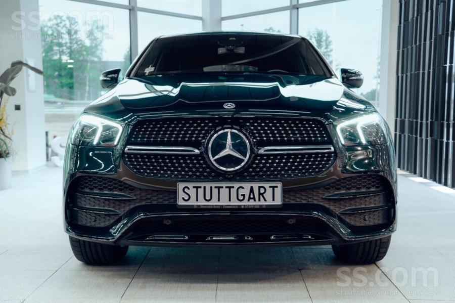 Green Mercedes-Benz GLE 350 2022 in Riga, with an engine capacity of 3.00 L and mileage of 26 thousand km for 68000 €, photo 2 on AUTOMOTO.COM.LV