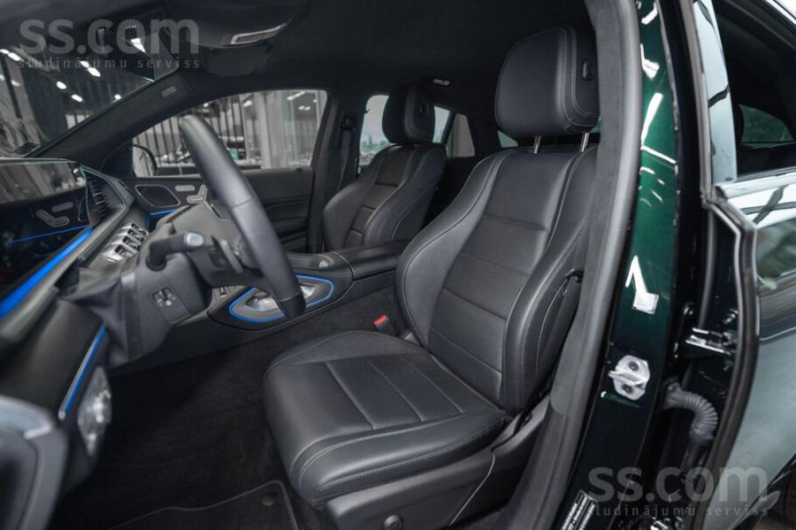 Green Mercedes-Benz GLE 350 2022 in Riga, with an engine capacity of 3.00 L and mileage of 26 thousand km for 68000 €, photo 8 on AUTOMOTO.COM.LV