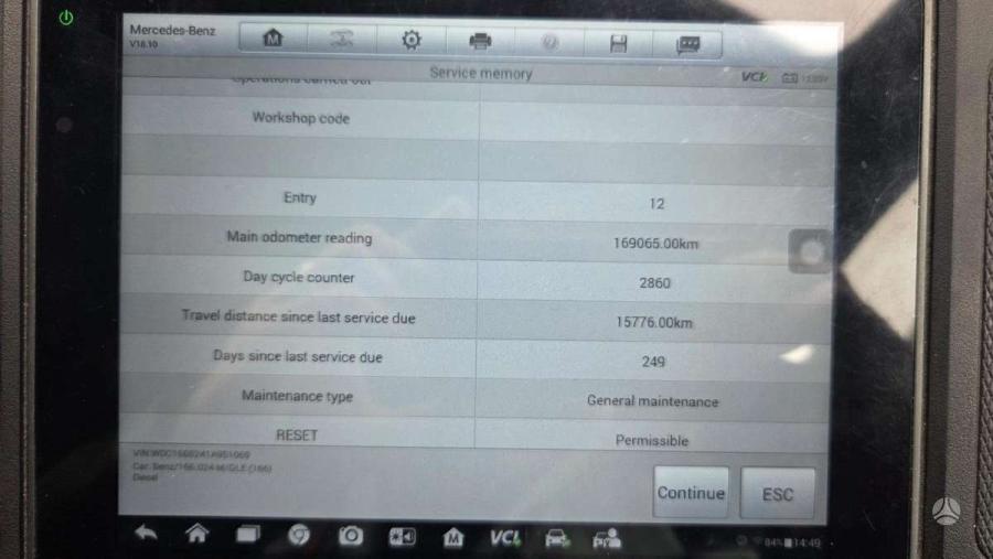 Серый Мерседес ГЛE 350 2017 в Каунас, объемом двигателя 2.99 л и пробегом 182 тыс. км за 23800 €, фото 30 на AUTOMOTO.COM.LV