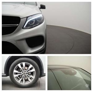 Grey Mercedes-Benz GLE 350 2017 in Vilnius, with an engine capacity of 2.89 L and mileage of 151 thousand km for 32900 €, photo 8 on AUTOMOTO.COM.LV