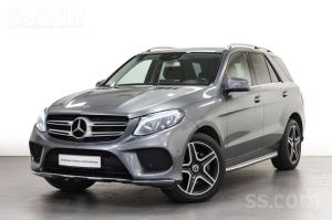 Grey Mercedes-Benz GLE 350 2018 in Riga, with an engine capacity of 3.00 L and mileage of 178 thousand km for 39900 €, photo 1 on AUTOMOTO.COM.LV