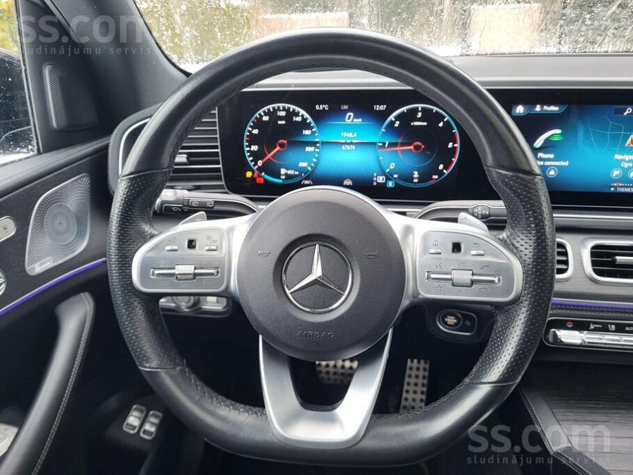 Grey Mercedes-Benz GLE 350 2019 in Ogre, with an engine capacity of 3.00 L and mileage of 68 thousand km for 59000 €, photo 11 on AUTOMOTO.COM.LV