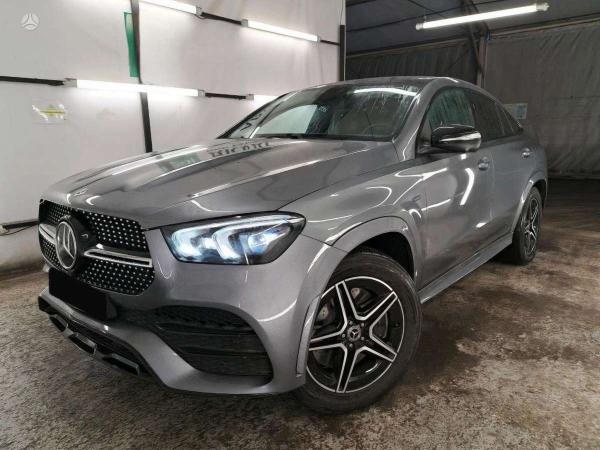 Grey Mercedes-Benz GLE 350 2021 in Vilnius, with an engine capacity of 1.95 L and mileage of 123 thousand km for 59690 €, photo 1 on AUTOMOTO.COM.LV