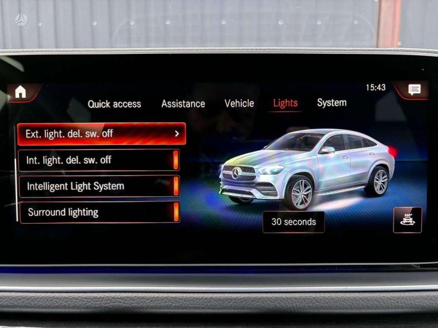 Серый Мерседес ГЛE 350 2021 в Вильнюс, объемом двигателя 2.00 л и пробегом 150 тыс. км за 49990 €, фото 28 на AUTOMOTO.COM.LV
