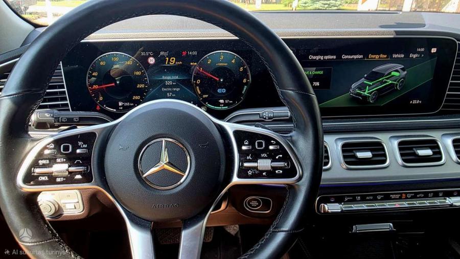 Grey Mercedes-Benz GLE 350 2022 in Vilnius, with an engine capacity of 1.95 L and mileage of 100 thousand km for 49650 €, photo 31 on AUTOMOTO.COM.LV