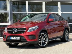 Red Mercedes-Benz GLE 350 2016 in Tukums, with an engine capacity of 3.00 L and mileage of 156 thousand km for 35990 €, photo 4 on AUTOMOTO.COM.LV