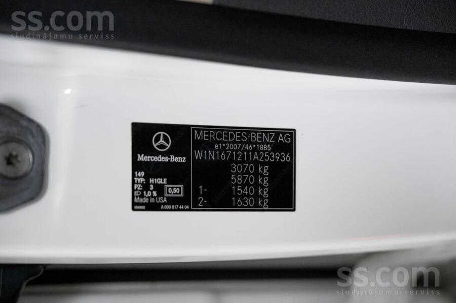Белый Мерседес ГЛE 350 2021 в Рига, объемом двигателя 3.00 л и пробегом 136 тыс. км за 48500 €, фото 9 на AUTOMOTO.COM.LV