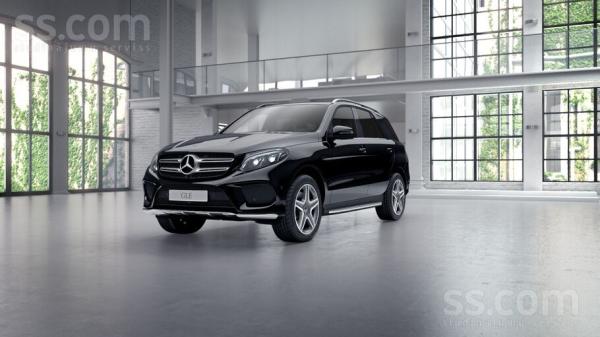 Black Mercedes-Benz GLE 400 2017 in Riga, with an engine capacity of 3.00 L and mileage of 168 thousand km for 22900 €, photo 1 on AUTOMOTO.COM.LV