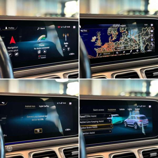 Black Mercedes-Benz GLE 400 2019 in Klaipeda, with an engine capacity of 2.93 L and mileage of 385 thousand km for 35950 €, photo 7 on AUTOMOTO.COM.LV
