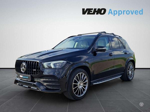 Black Mercedes-Benz GLE 400 2021 in Kaunas, with an engine capacity of 2.93 L and mileage of 71 thousand km for 53900 €, photo 1 on AUTOMOTO.COM.LV