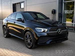 Black Mercedes-Benz GLE 400 2022 in Riga, with an engine capacity of 3.00 L and mileage of 65 thousand km for 72990 €, photo  on AUTOMOTO.COM.LV