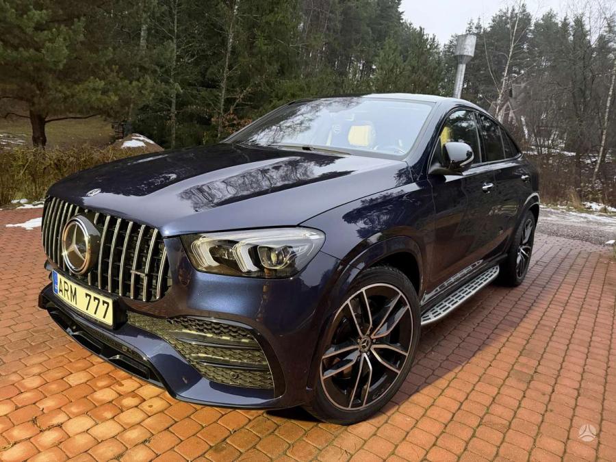 Zils Mercedes-Benz GLE 400 2021 Utena, ar dzinēja tilpumu 3.00 L un nobraukumu 86 tūkst. km par 67000 €, foto 1 vietnē AUTOMOTO.COM.LV