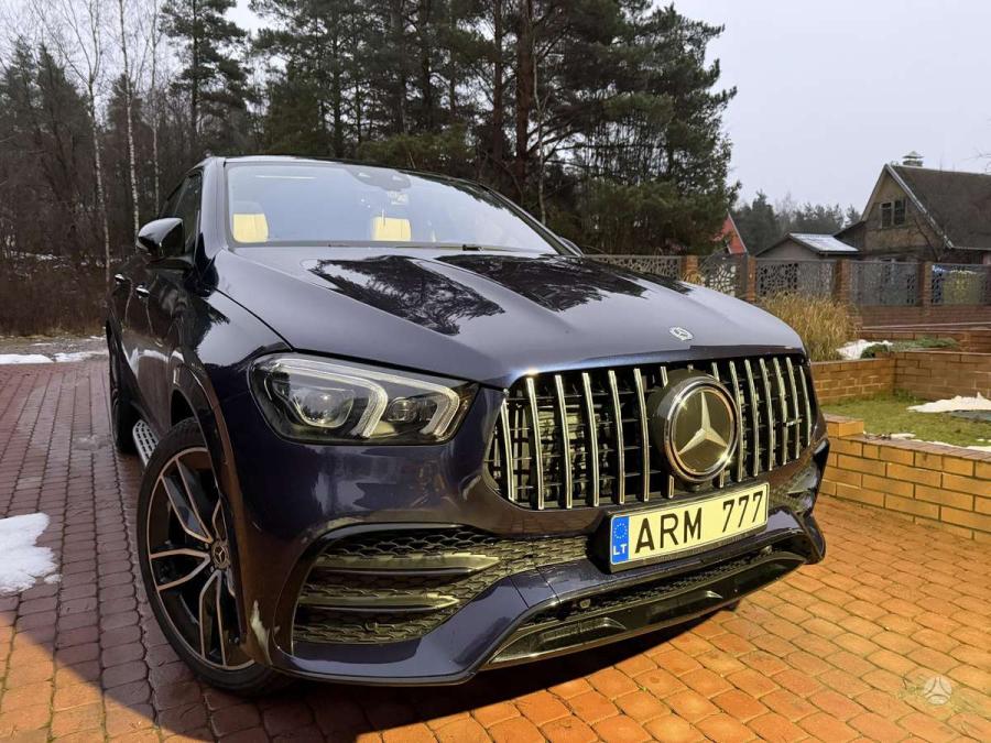 Zils Mercedes-Benz GLE 400 2021 Utena, ar dzinēja tilpumu 3.00 L un nobraukumu 86 tūkst. km par 67000 €, foto 2 vietnē AUTOMOTO.COM.LV