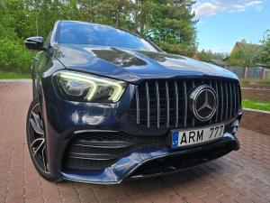 Zils Mercedes-Benz GLE 400 2021 Utena, ar dzinēja tilpumu 2.93 L un nobraukumu 106 tūkst. km par 55000 €, foto  vietnē AUTOMOTO.COM.LV