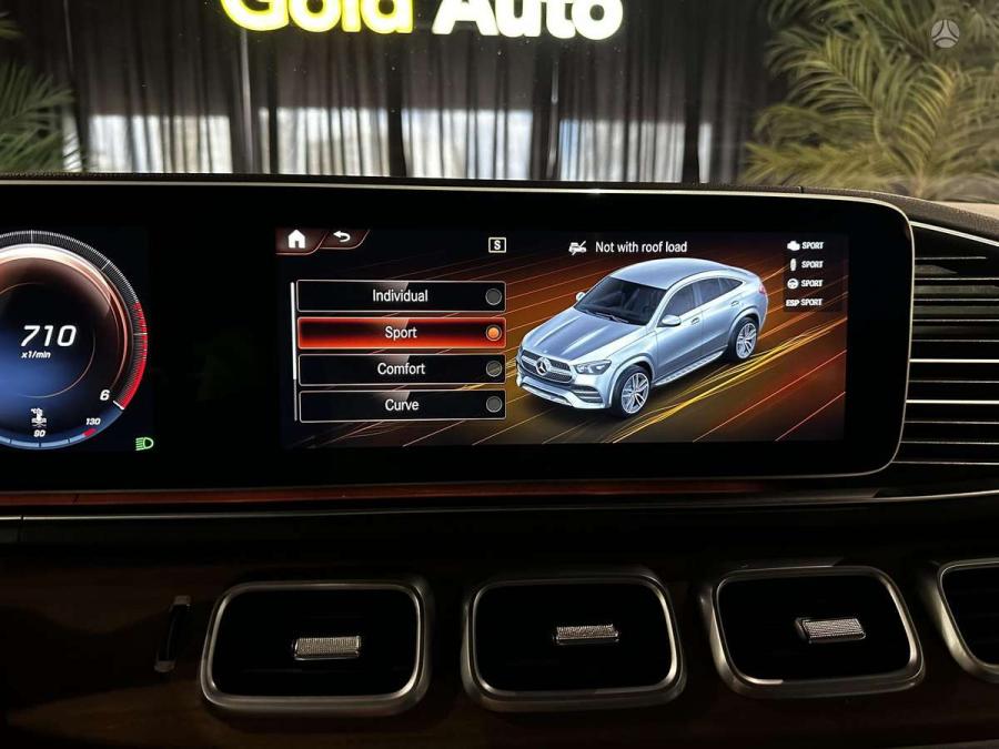 Green Mercedes-Benz GLE 400 2020 in Vilnius, with an engine capacity of 2.93 L and mileage of 95 thousand km for 75000 €, photo 28 on AUTOMOTO.COM.LV