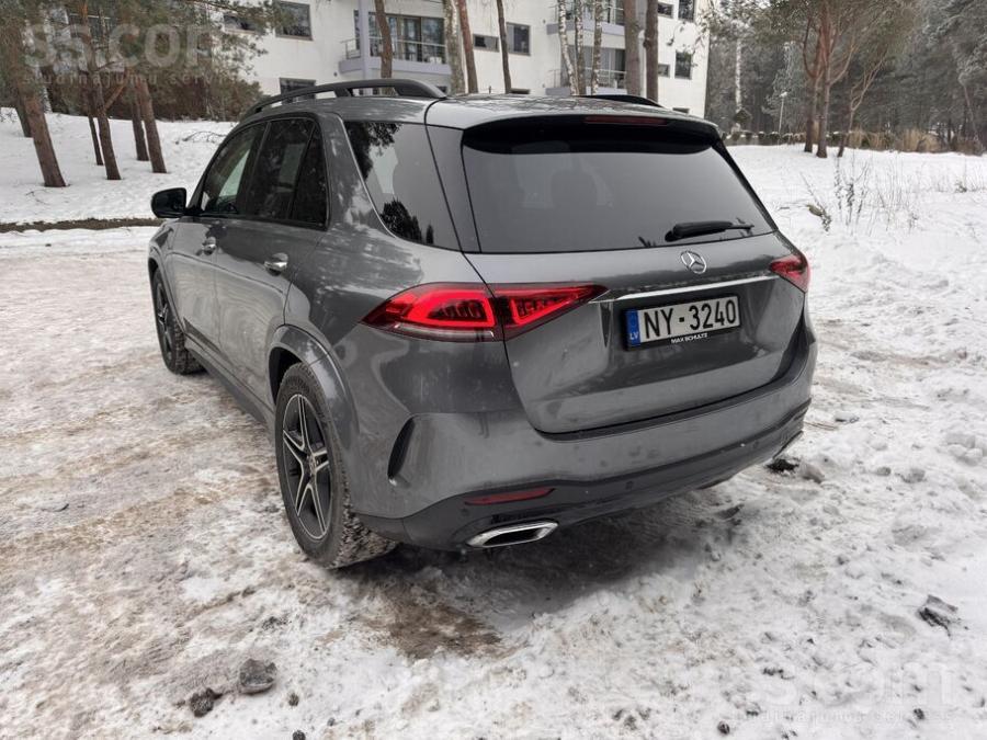 Grey Mercedes-Benz GLE 400 2020 in Riga, with an engine capacity of 3.00 L and mileage of 119 thousand km for 57900 €, photo 7 on AUTOMOTO.COM.LV