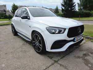 White Mercedes-Benz GLE 400 2020 in Vilnius, with an engine capacity of 2.93 L and mileage of 114 thousand km for 49000 €, photo 12 on AUTOMOTO.COM.LV