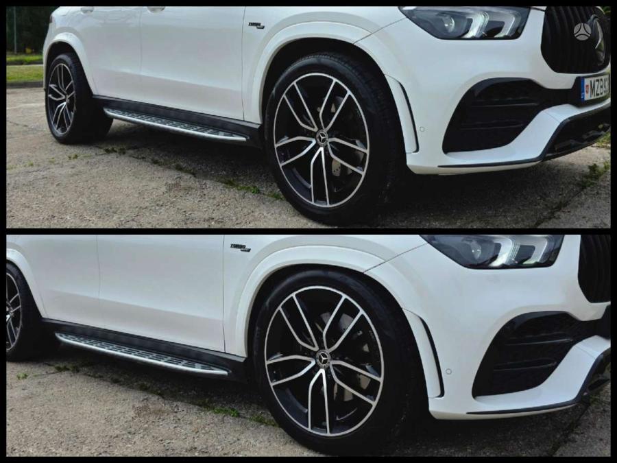 White Mercedes-Benz GLE 400 2020 in Vilnius, with an engine capacity of 2.93 L and mileage of 114 thousand km for 49000 €, photo 51 on AUTOMOTO.COM.LV