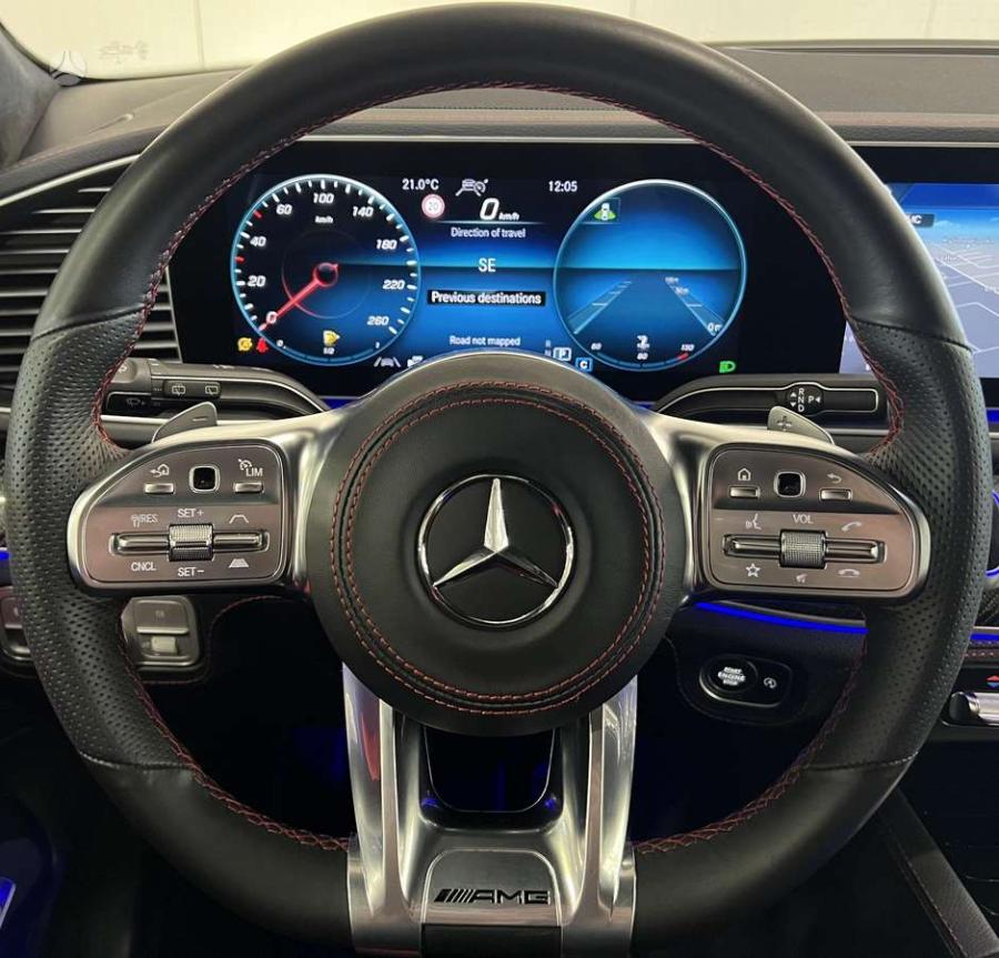 White Mercedes-Benz GLE 400 2020 in Kaunas, with an engine capacity of 2.93 L and mileage of 214 thousand km for 42900 €, photo 10 on AUTOMOTO.COM.LV