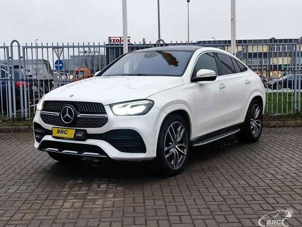 White Mercedes-Benz GLE 400 2021 in Klaipeda, with an engine capacity of 3.00 L and mileage of 94 thousand km for 64900 €, photo 1 on AUTOMOTO.COM.LV
